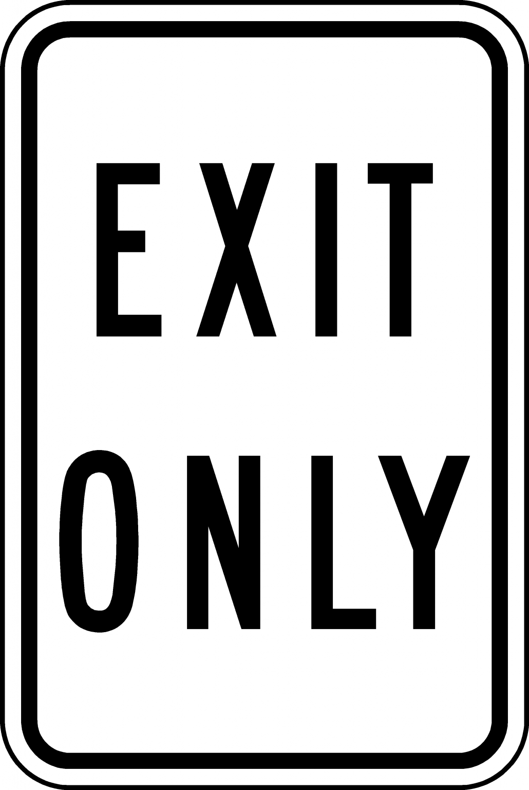 Exit Only-1 – Real Traffic Signs